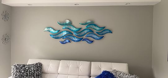 Amazon.com: "Rip Tide" Modern Abstract Large Metal Wall Art Sculpture ...