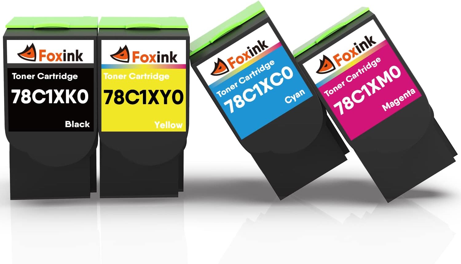 FOXINK Cartucho de tóner remanufacturado para Lexmark CS421dn CS521dn ...