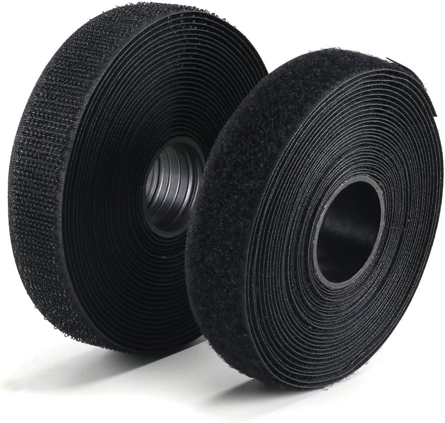 1Inch x 26 Feet Sew on Hook and Loop Strips Fastening Nylon Fabric Tape ...