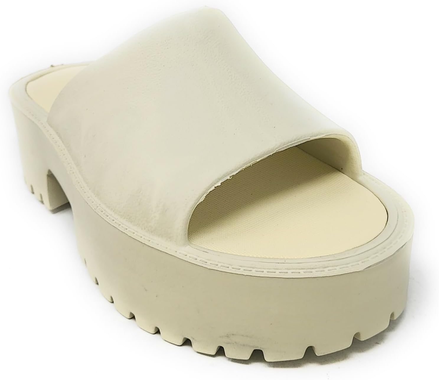 Amazon.com | Wild Diva Goody-01 Womens High Platform Wedge Slides ...