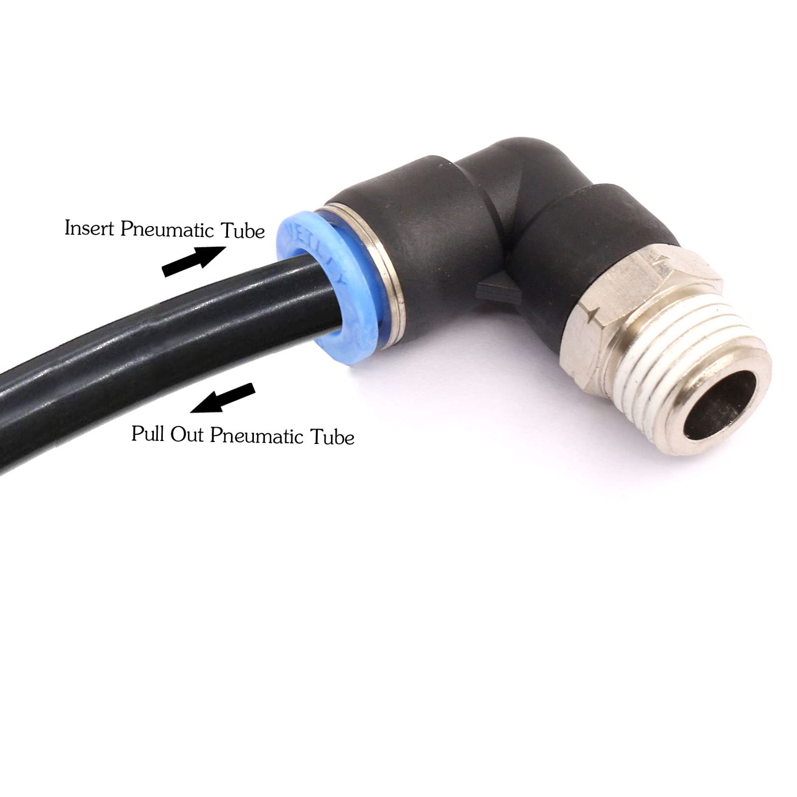 Snapklik.com : CEKER 12mm Female Elbow 90 Degree Push To Connect Air ...