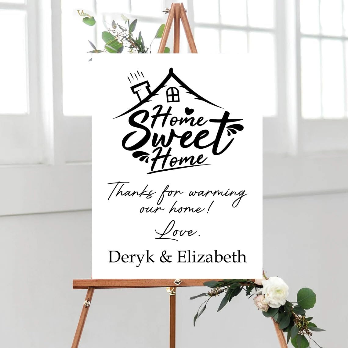 Amazon.com : KOLSTRAW Personalized Housewarming Party Welcome Sign ...