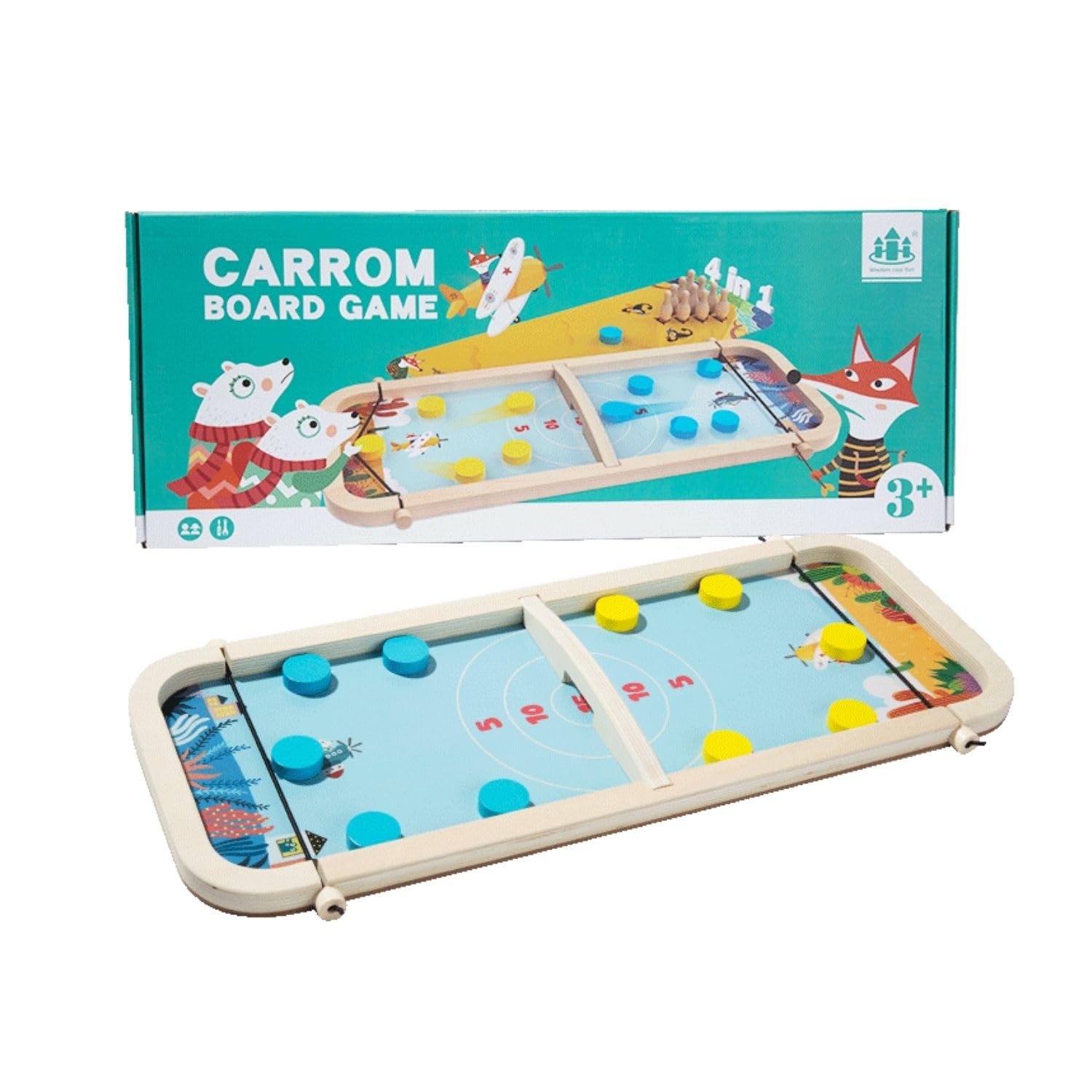 Buy Sakuya Wooden Carrom Board Table Game | Multiple Play Method Sling ...