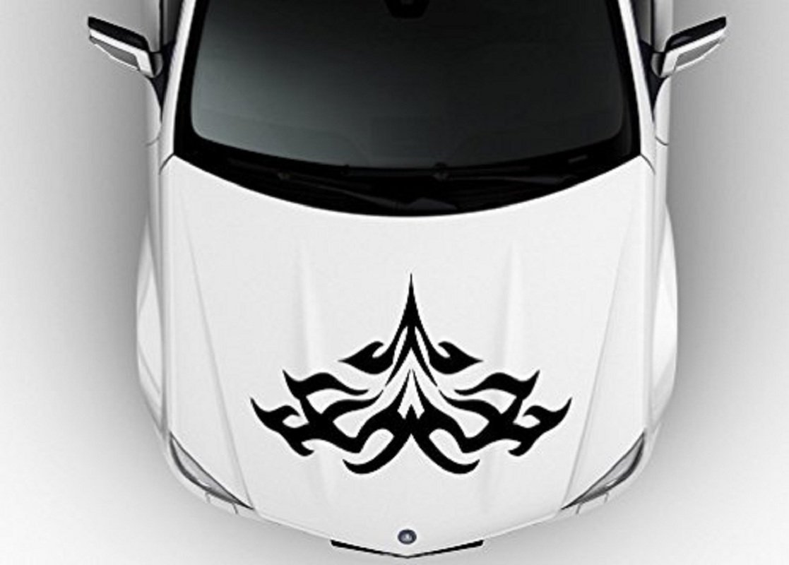 ARWY Car Stickers exteriorPattren Logo Car Hood Vinyl Sticker Decal ...