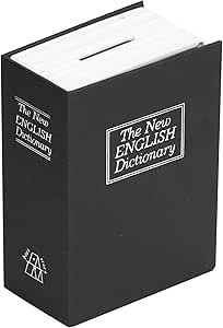 Amazon.com: Mini Book Safe Storage Box – Hidden Lock Box for Cash ...