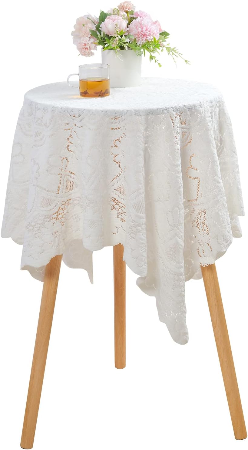 Amazon.com: WANGDEFA 4 Pieces Small Round Tablecloth Small Round ...