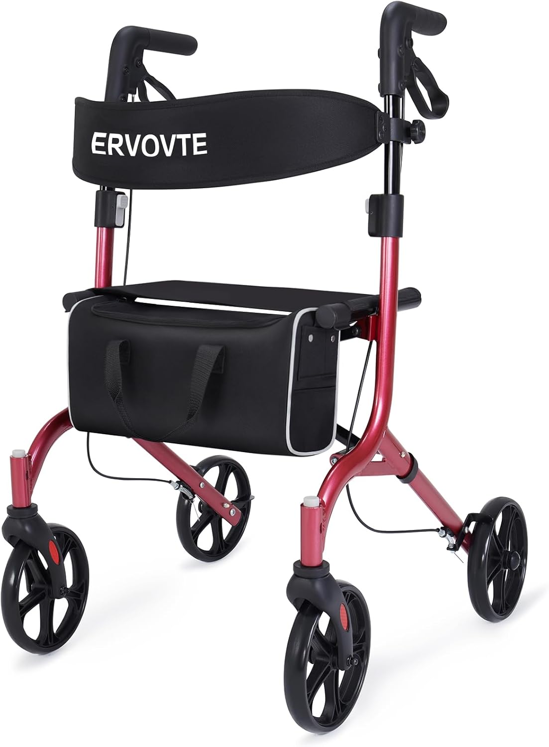 Amazon.com: Lightweight Folding Walker with Seat for Seniors, Rollator ...