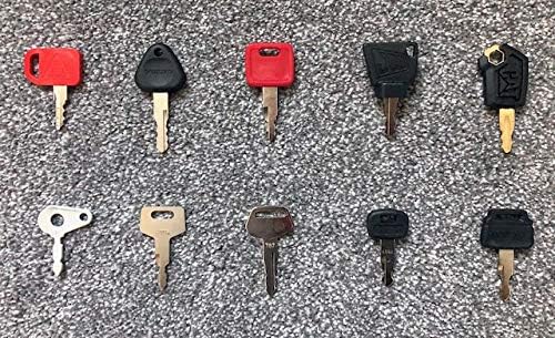 Digger Keys, Plant Machinery Ignition Key Set, 10 Key Set, 360 ...