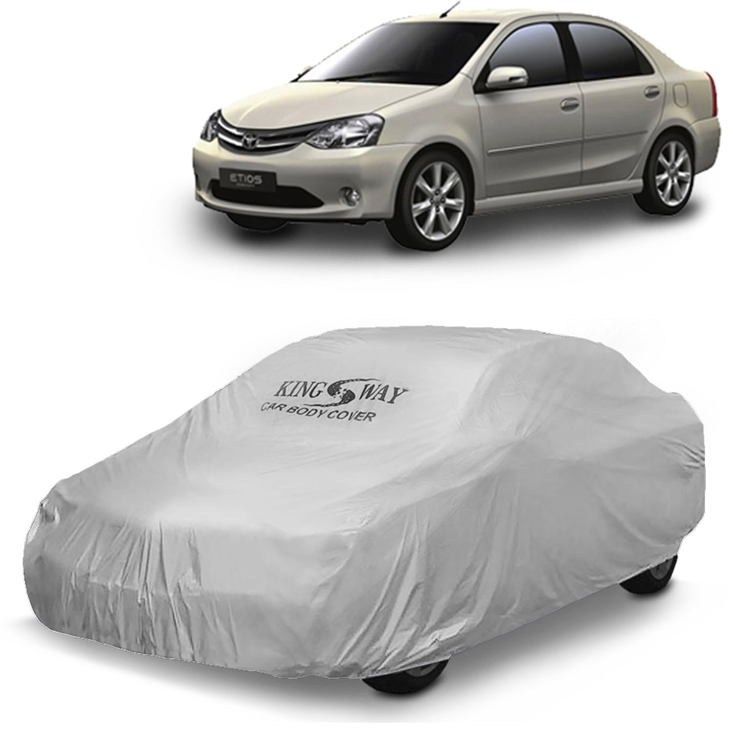 KINGSWAY® Dustproof Car Body Cover Compatible with Toyota Etios (Year ...