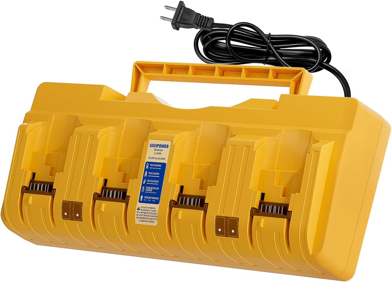 Amazon.com: DCB104 20V Max Battery Charger Replacement for Dewalt ...