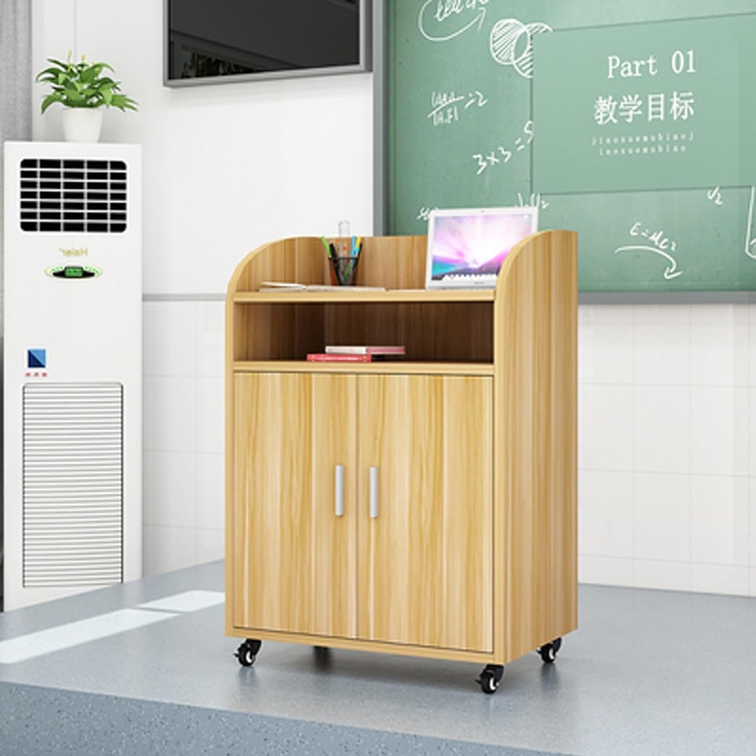 Amazon.com: solid podiums Large Podium with Spacious Drawers and Open ...