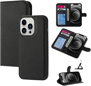 Amazon.com: W7ETBEN for iPhone 15 Pro Max Case Detachable Wallet Case with Card Holder, [2 in 1 ...