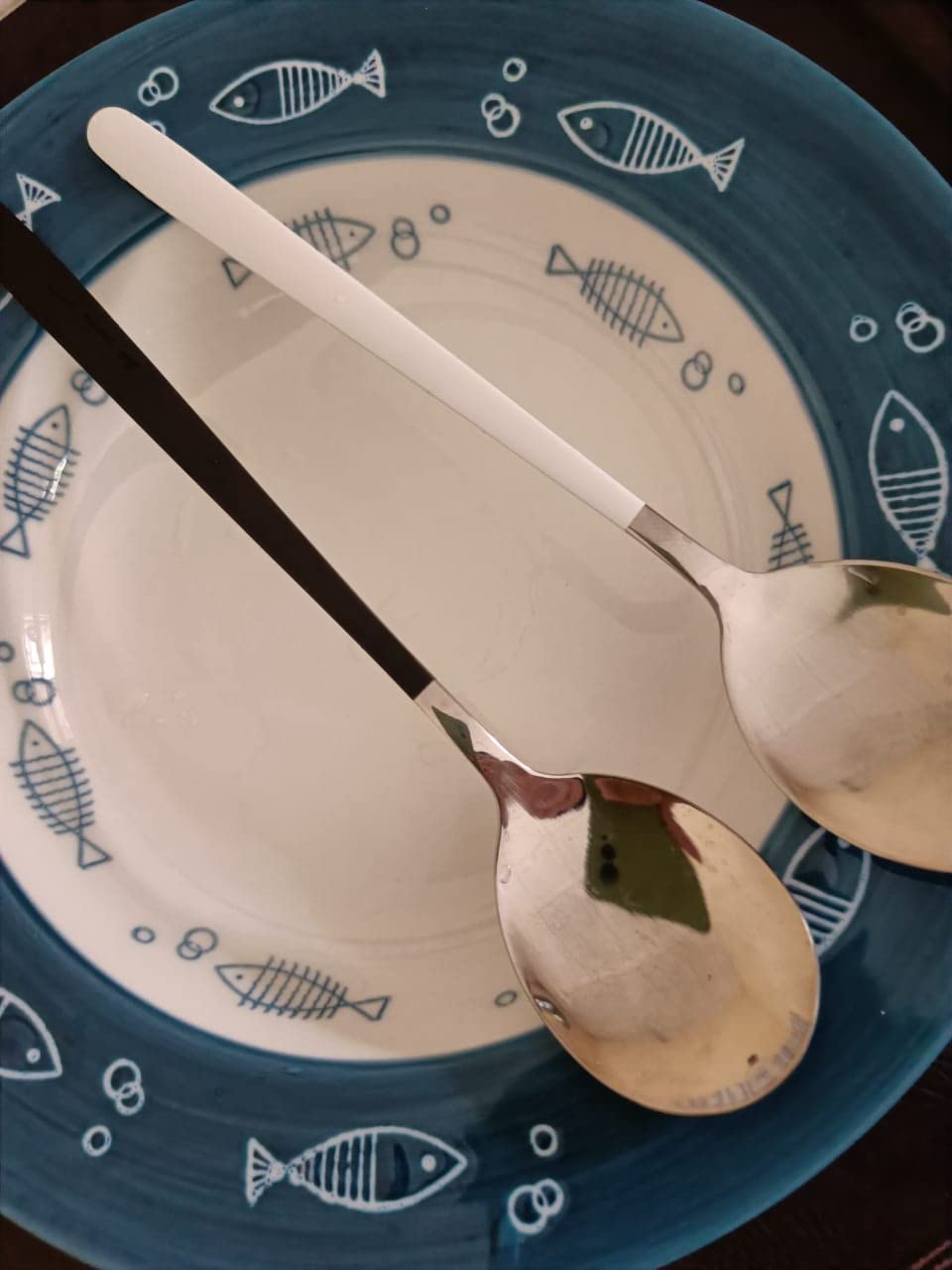 Primetan 304 Stainless Steel Golden Spoons for Soup Round Colorful ...