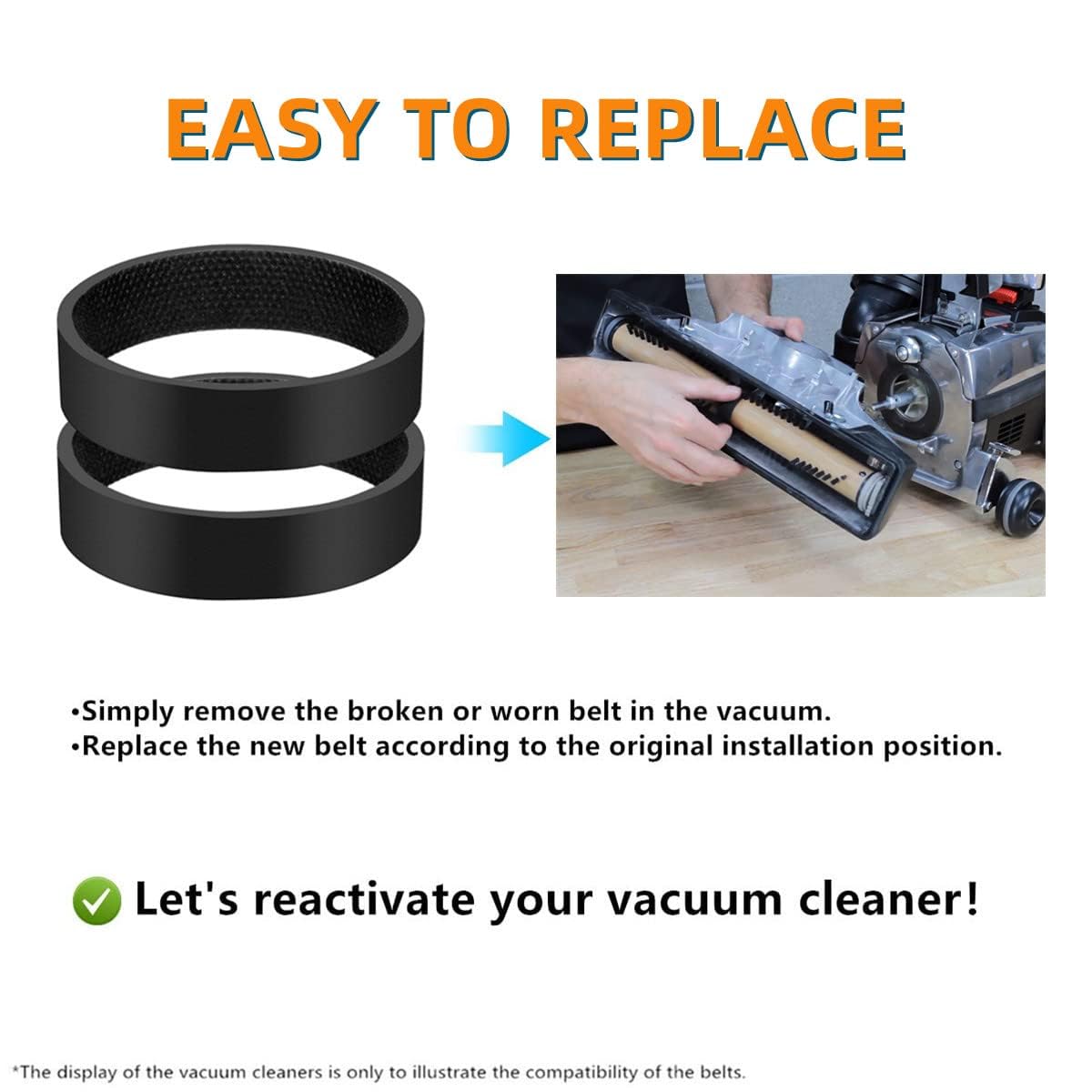 Snapklik.com : JEDELEOS Replacement Belts For Kirby G3, G4, G5, G6, G7 ...