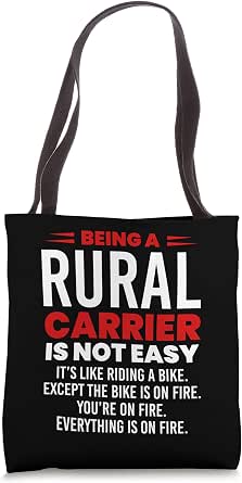 Amazon.com: Being A Rural Carrier Is Not Easy Rural Carrier Mail Tote ...