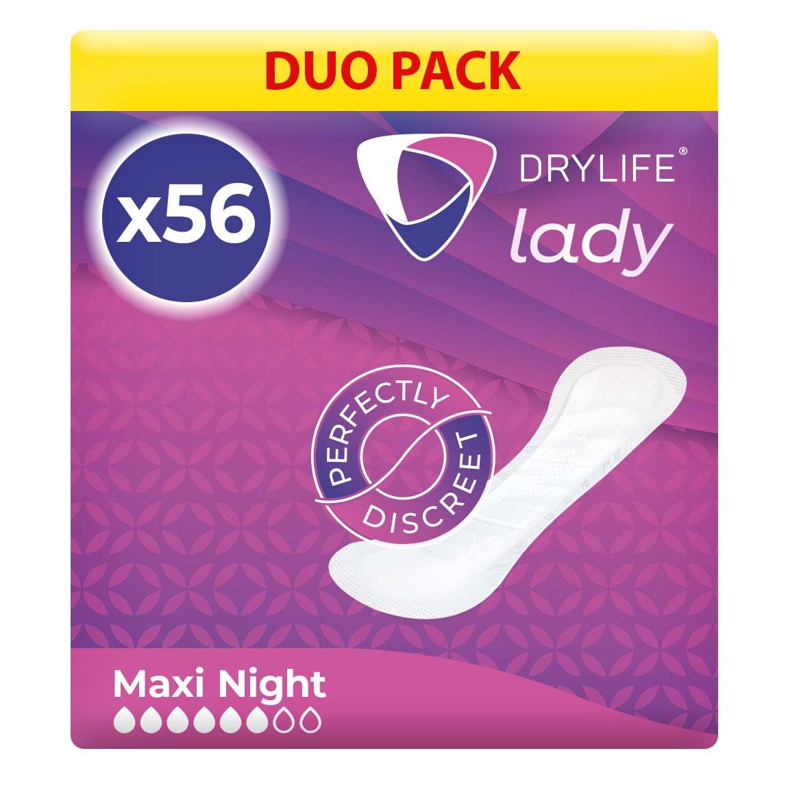 Drylife Lady Maxi Night Premium Thin Incontinence Pads for Bladder ...