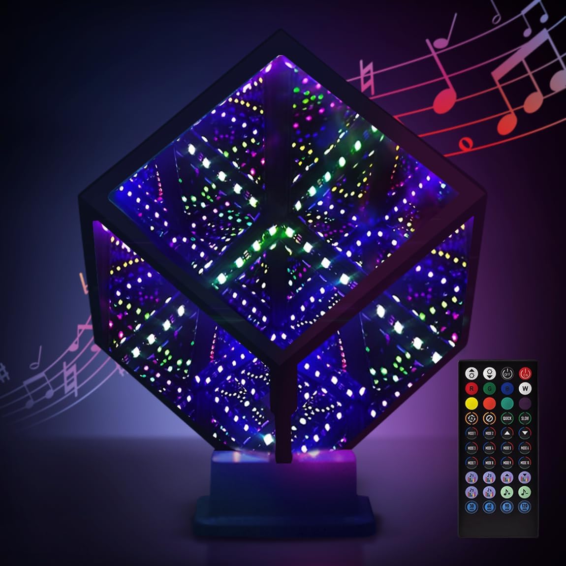 Lumoonosity Infinity Cube Light - USB Powered Mirror Lamp for Bedroom ...