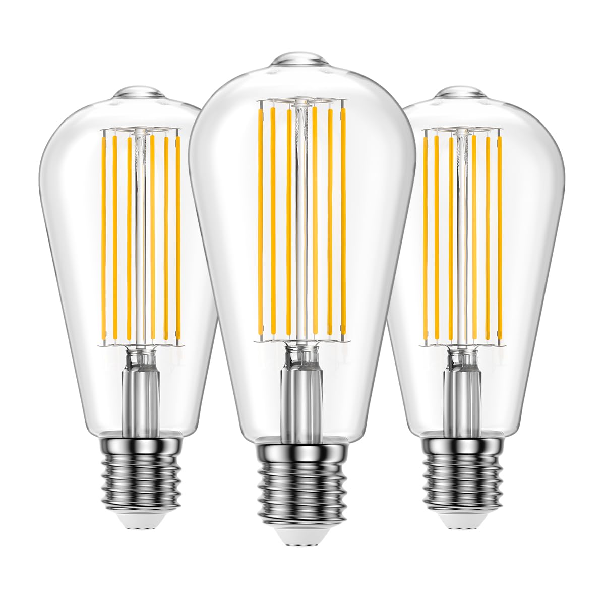 Ankey LED Edison Bulb, E27 Vintage Light Bulb,10W 4000K ST64 LED Bulbs ...