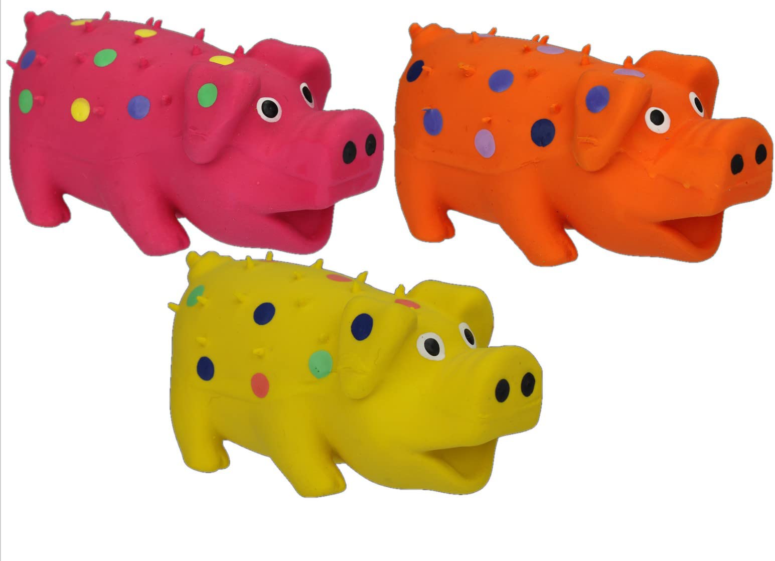 Amazon.com : Latex Squeaking Mini Toy Pig : Pet Supplies