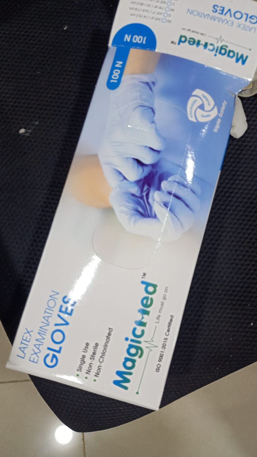 MAGICMED - LIFE MUST GO ON Quality Latex Examination Disposable Medical Hand Gloves,Pack of 100 ...