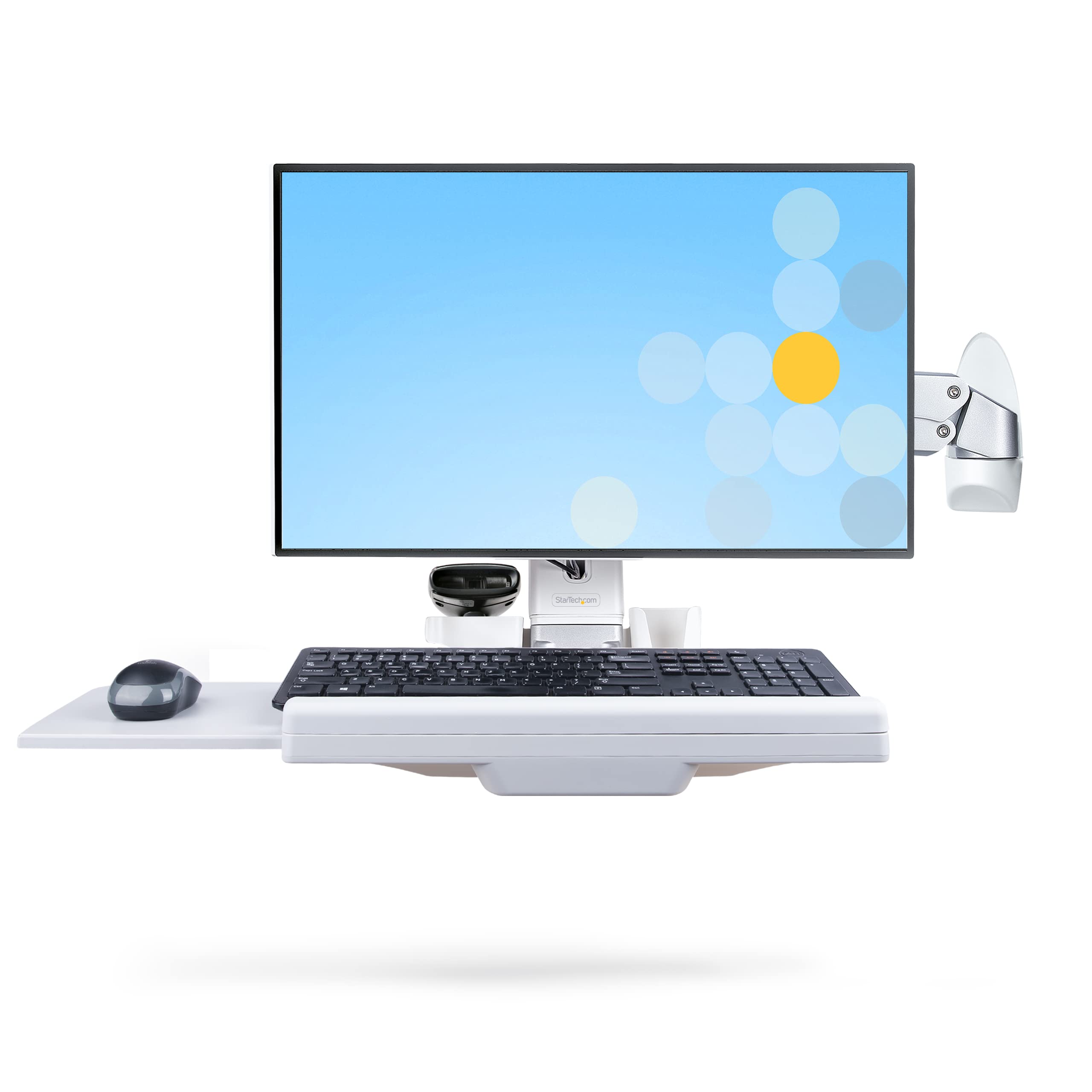 Amazon.com : StarTech.com Wall Mount Workstation, Full Motion Sit Stand ...