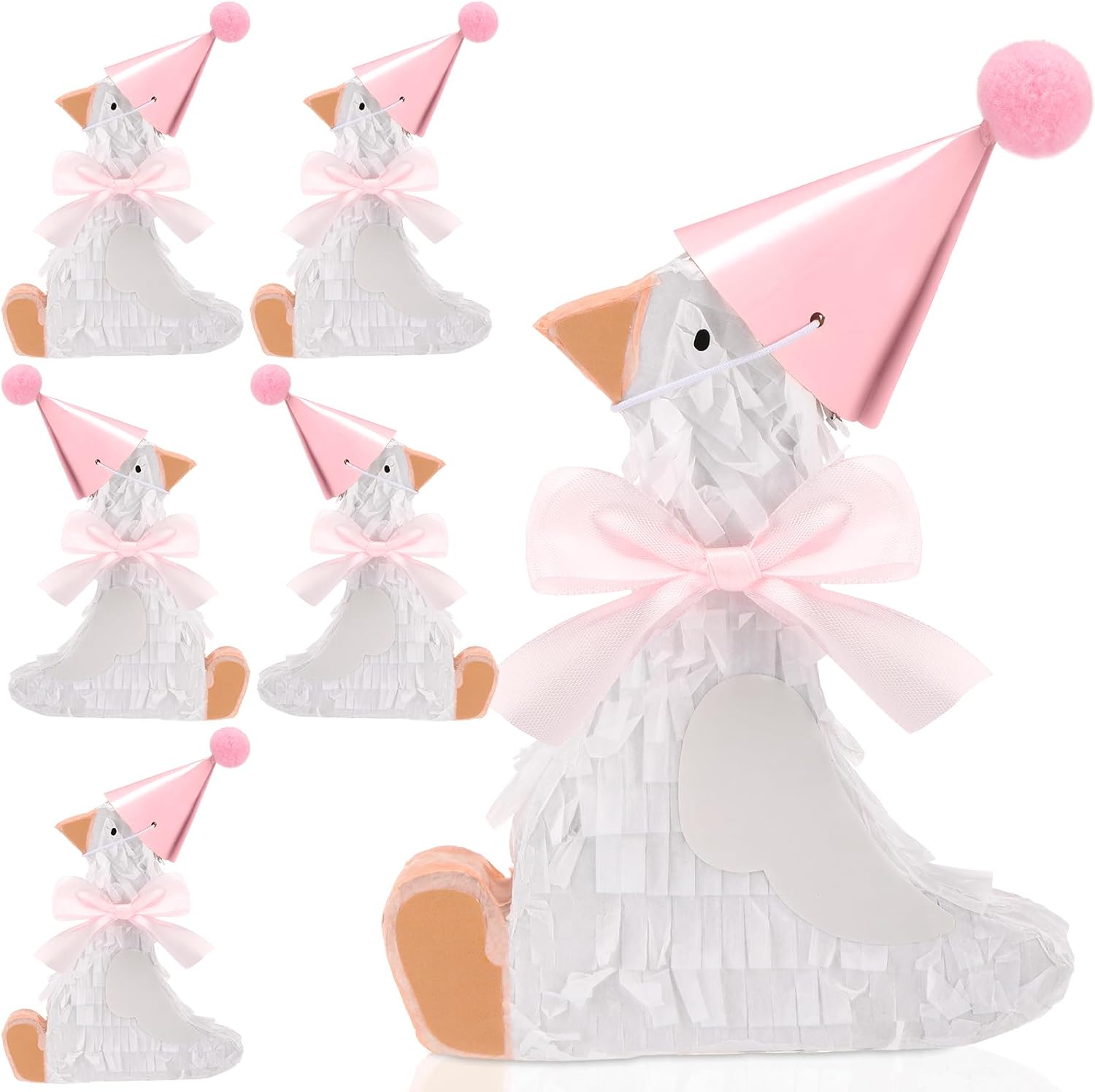 Amazon.com: Poen 6 Sets One Silly Goose Pinatas 5" x 6" Bow Silly Goose ...