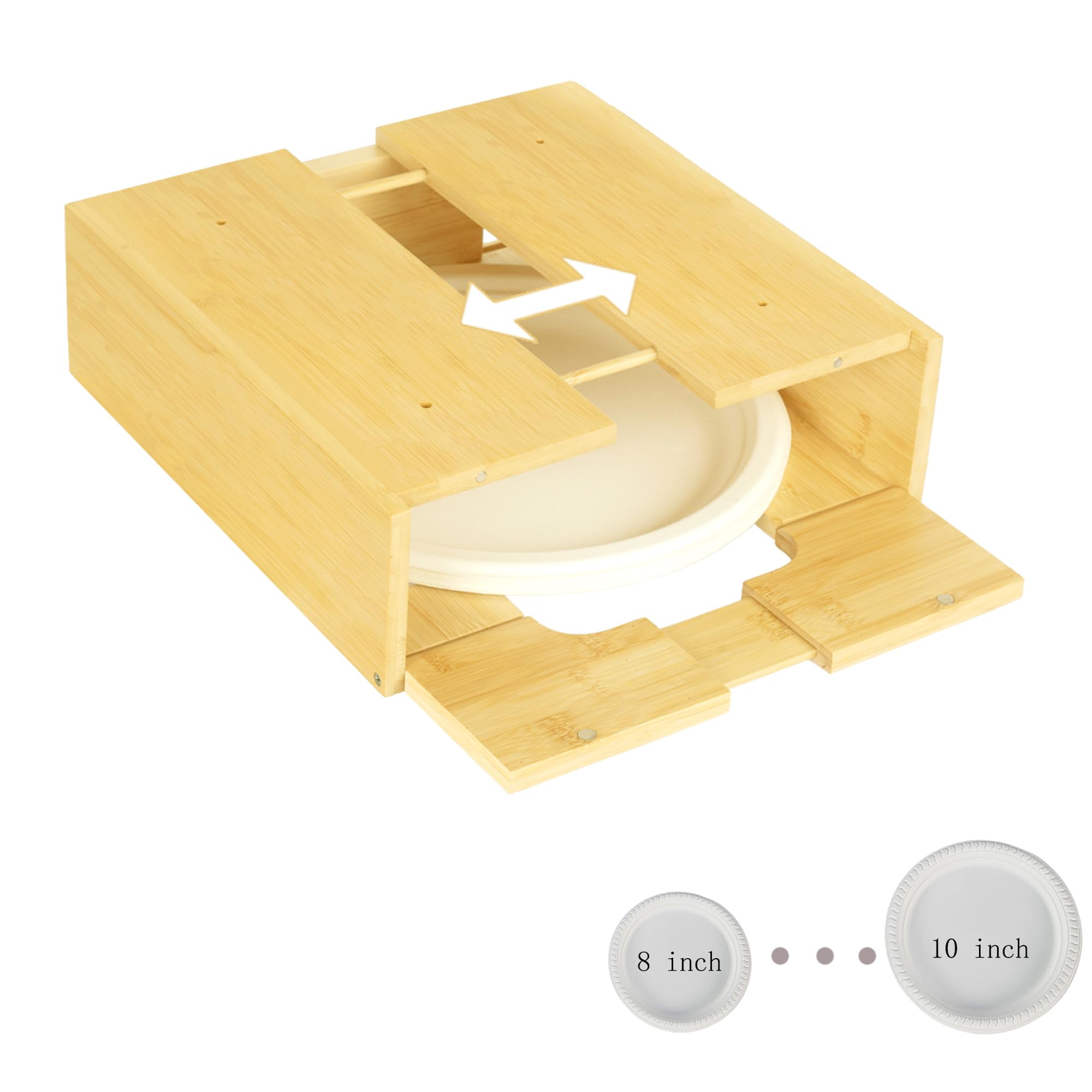 Amazon.com: MinBoo 8-10 Inch Adjustable Paper Plate Dispenser, Upgraded ...