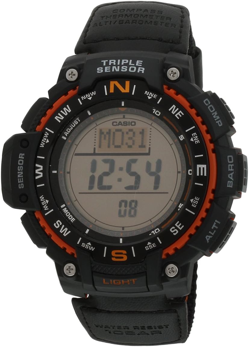 Casio Outdoor Digital Black Dial Men's Watch - SGW-1000B-4ADR : Amazon ...