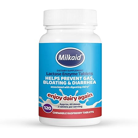 Amazon.com: Milkaid Lactase Enzyme Drops for Lactose Intolerance Relief ...
