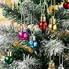 Amazon.com: ABOOFAN Christmas Miniature Ball Ornaments, 24pcs 2cm Mini ...