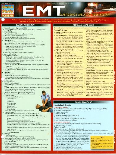 EMT Reference Chart, BarCharts Inc., 2013: BarCharts, Inc ...