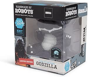 Amazon.com: Handmade by Robots Godzilla Blue Glow in The Dark Vinyl ...