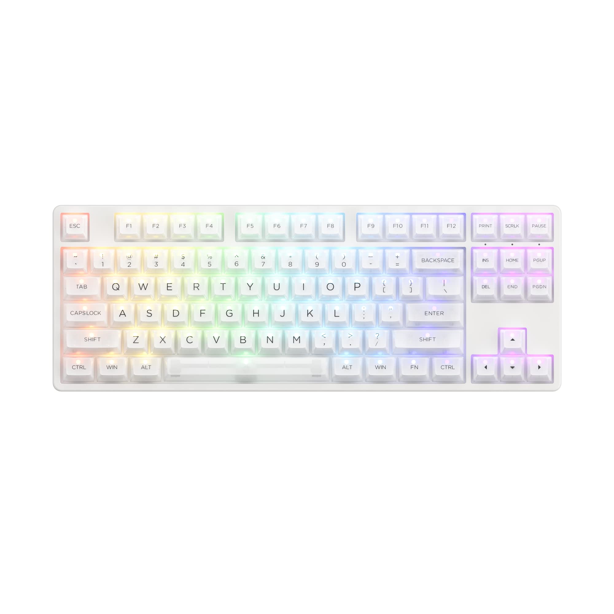 Buy EPOMAKER AKKO 155 Keys Clear Keycaps Polycabonate ASA Profile ...