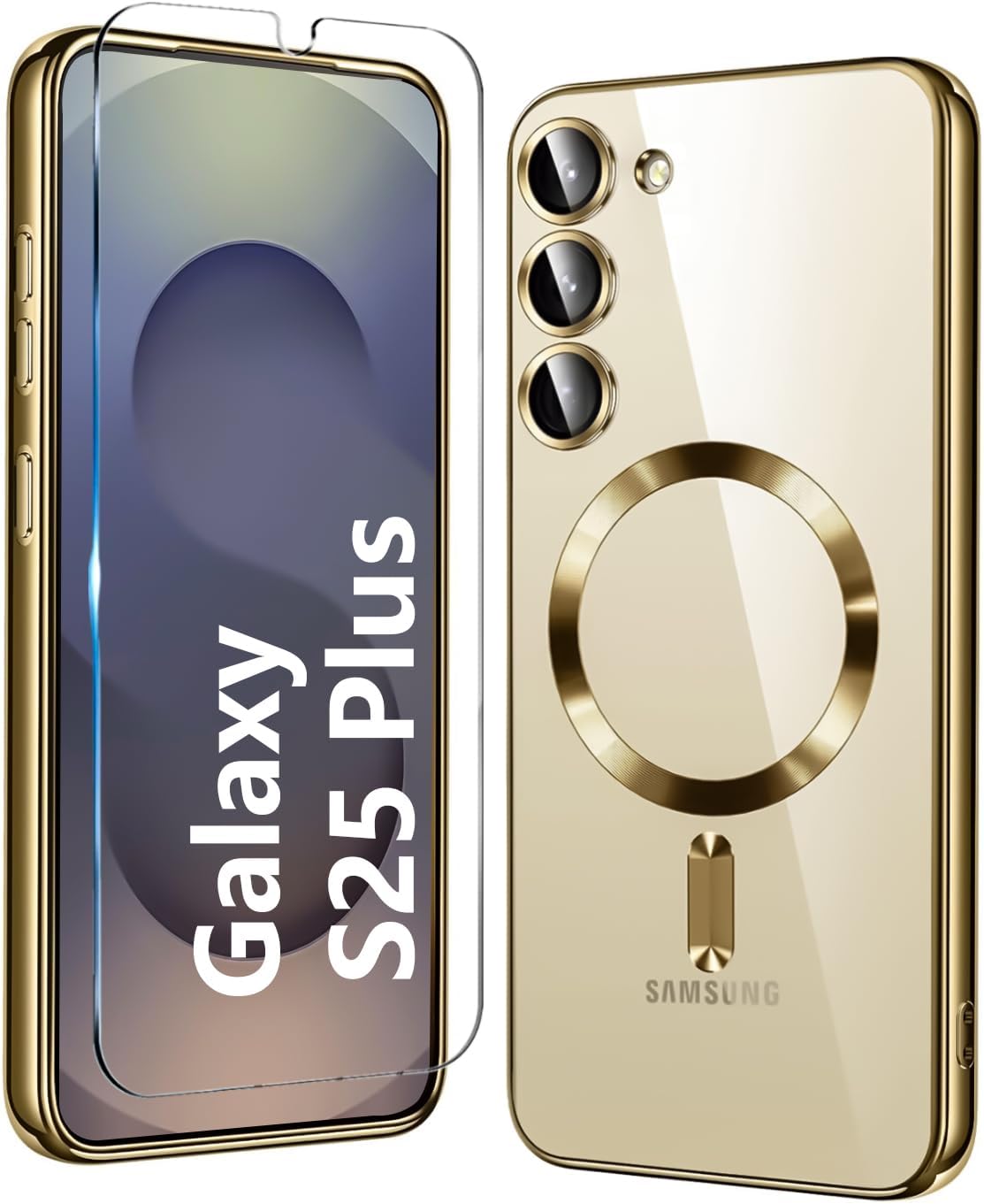 Amazon.com: Magnetic Glossy Case for Samsung Galaxy S25 Plus,S25 Plus ...