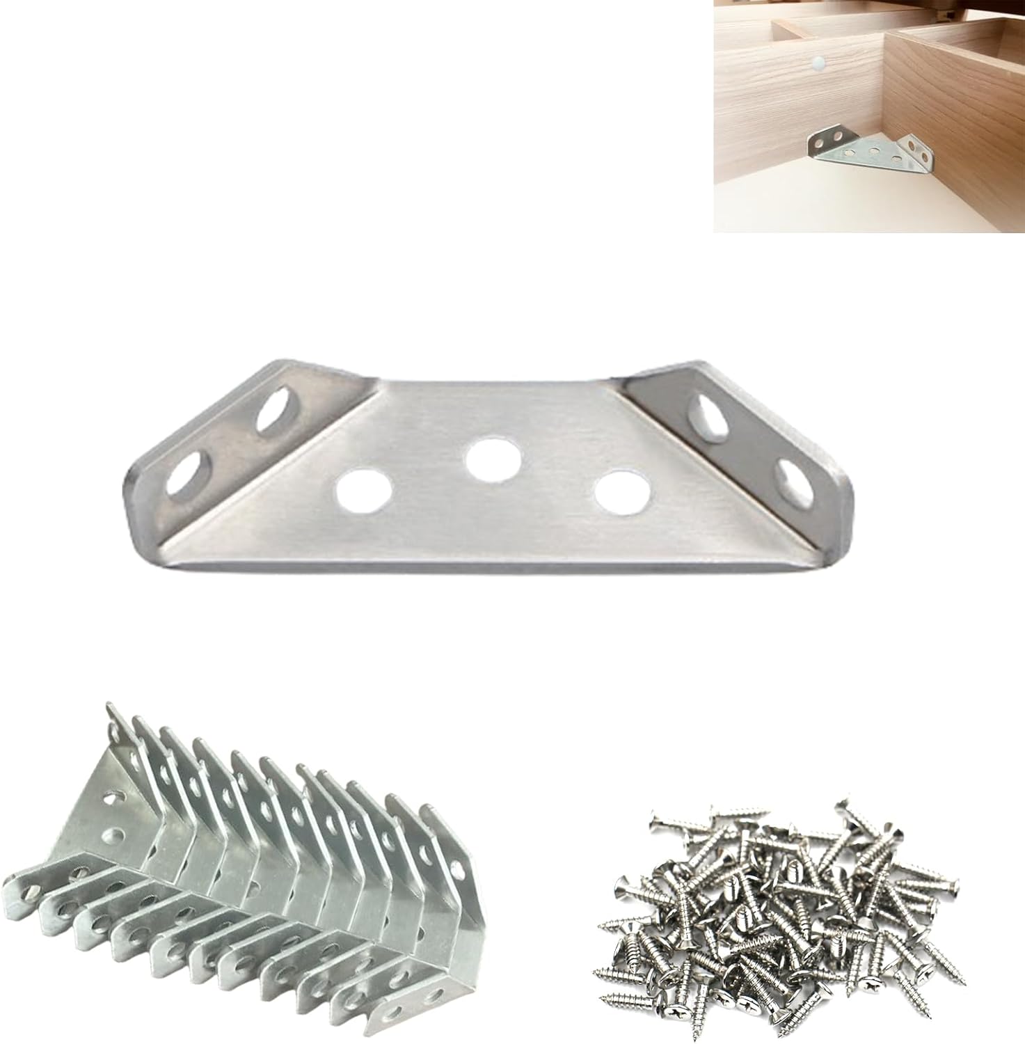 Amazon.com: Pcmursal 12Pcs Universal Stainless Steel Furniture Corner ...