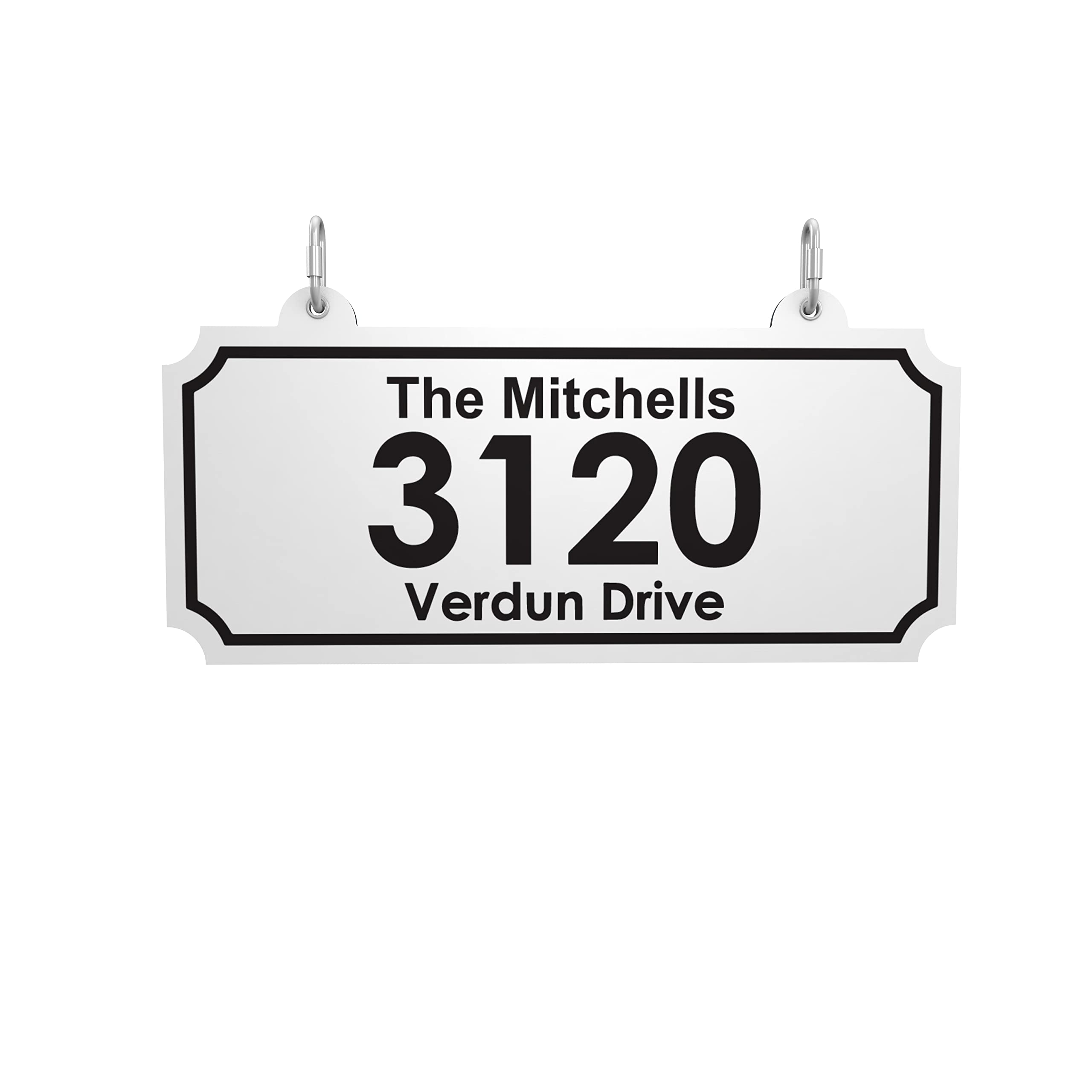 Amazon.com : Double Sided Personalized Address Sign for Home or ...