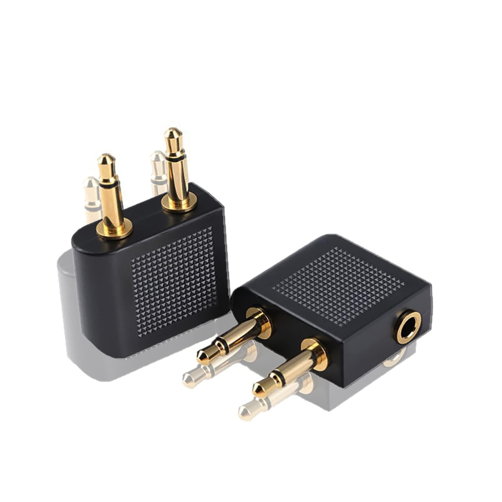 Snapklik.com : Tobysome Dual 3.5mm Male To Female Airplane Headphone ...
