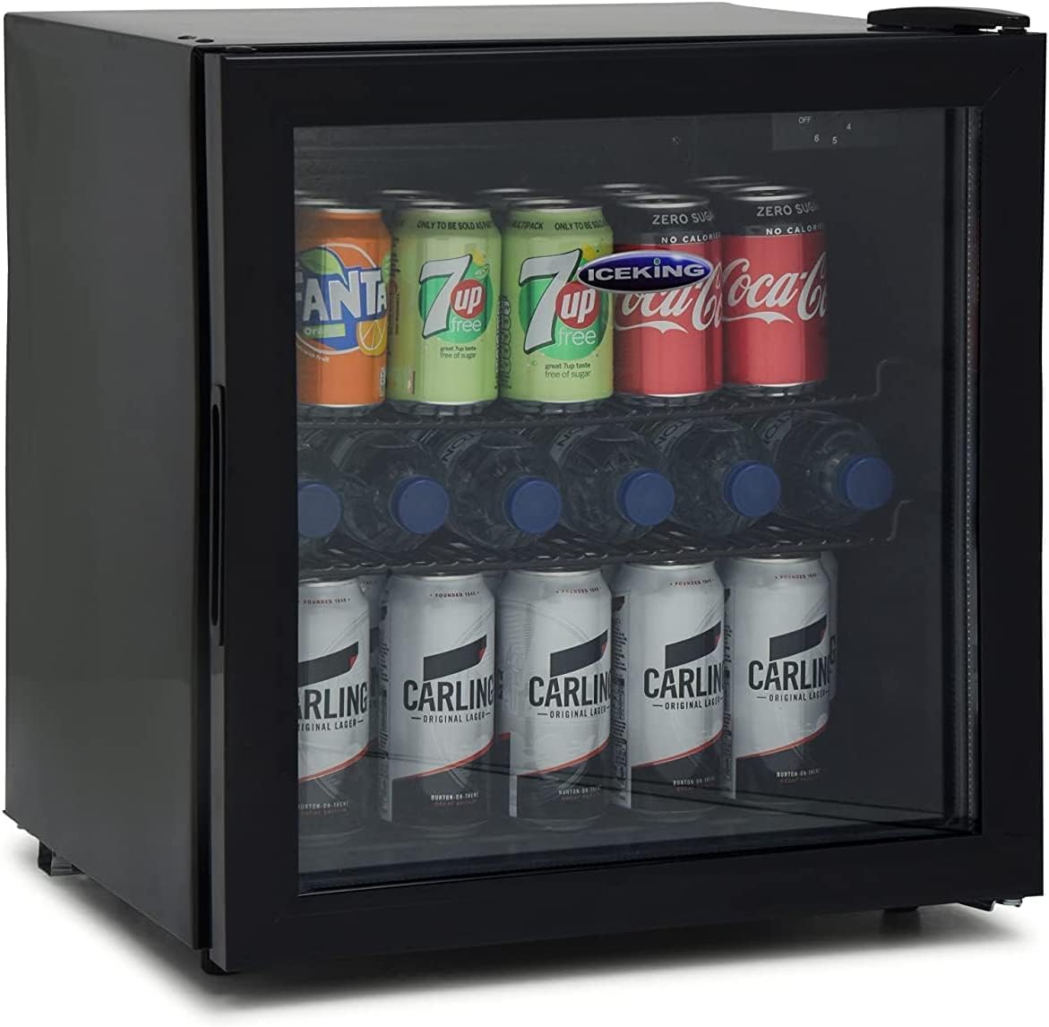 bar@drinkstuff Frostbite Mini Fridge Black - 46ltr Compact Refrigerator ...
