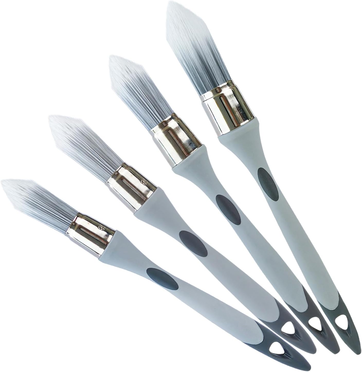 Amazon.com: 6 Pcs Paint Brushes for Painting Walls 0.37 Inch Small ...