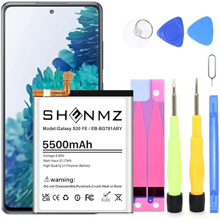 Amazon.com: ASDAWN Galaxy S20 FE Battery Replacement, EB-BG781ABY Battery for Samsung Galaxy S20 ...