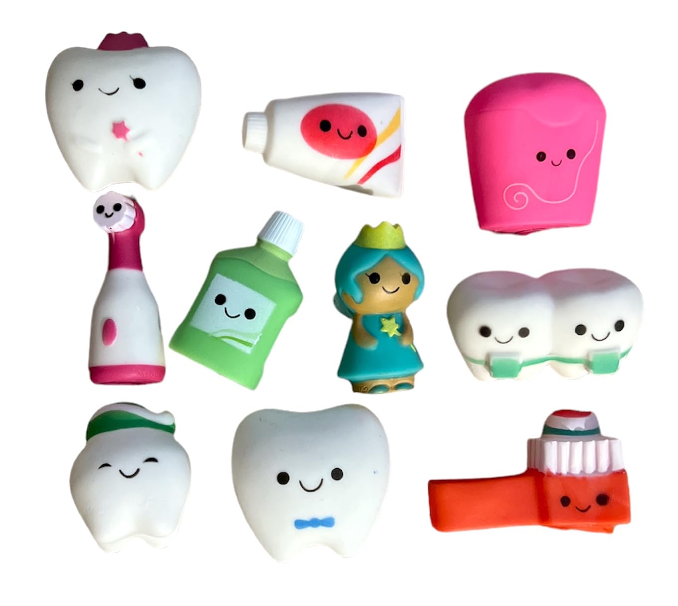 Amazon.com: Dental Character Rubber Toys - Tooth Fairy Toys, Dentist ...