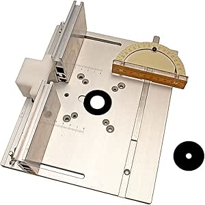 Aluminum Router Table Insert Plate W/Miter Gauge For Woodworking ...