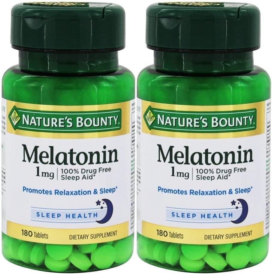 Amazon.com: Nature's Bounty Melatonin, 100% Drug Free Sleep Aid ...