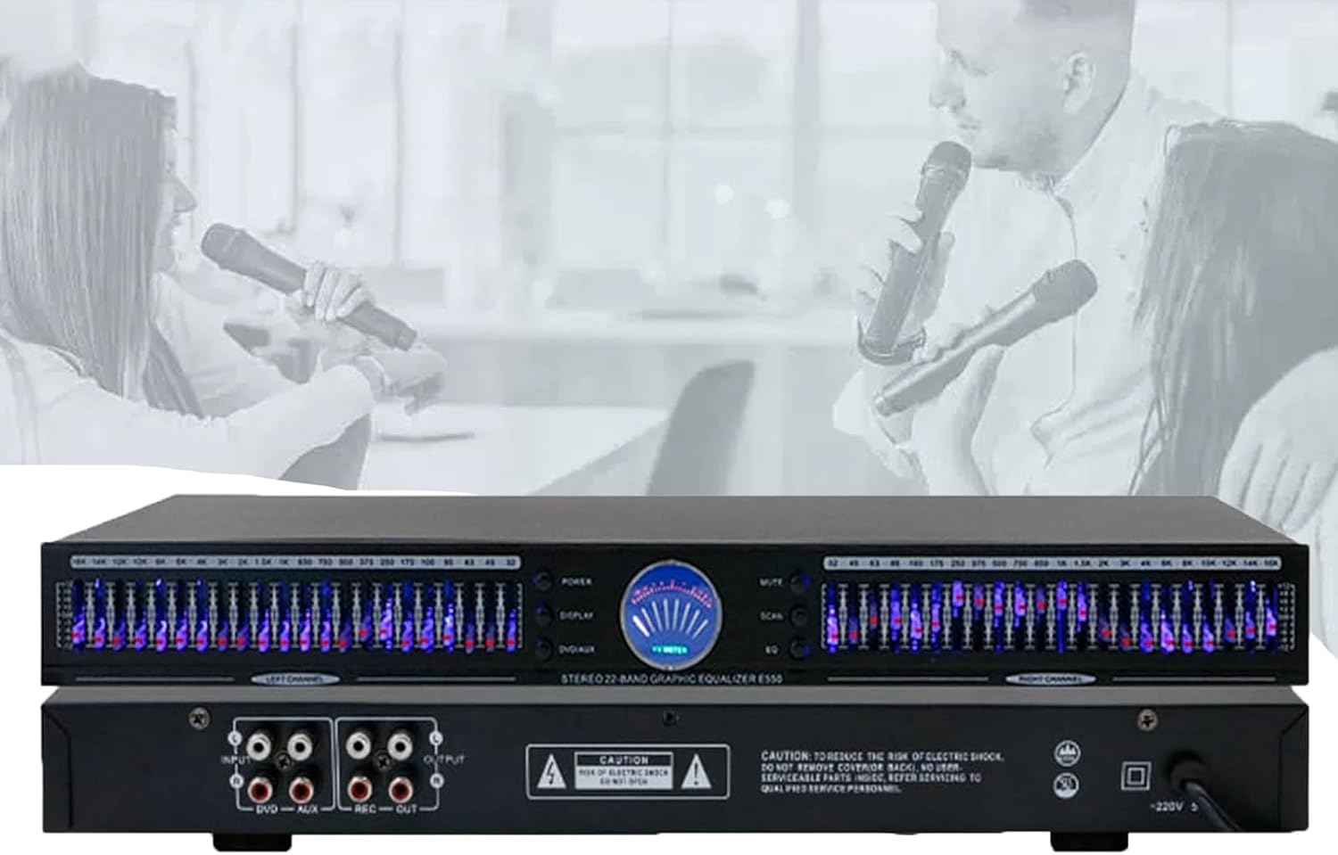 Amazon.com - oiakus 22-Band Audio Equalizer, Stereo Graphic Equalizer ...