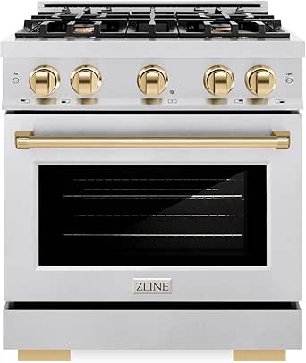 Amazon.com: ZLINE Autograph Edition 30 in. 4.2 cu. ft. Select Dual Fuel ...