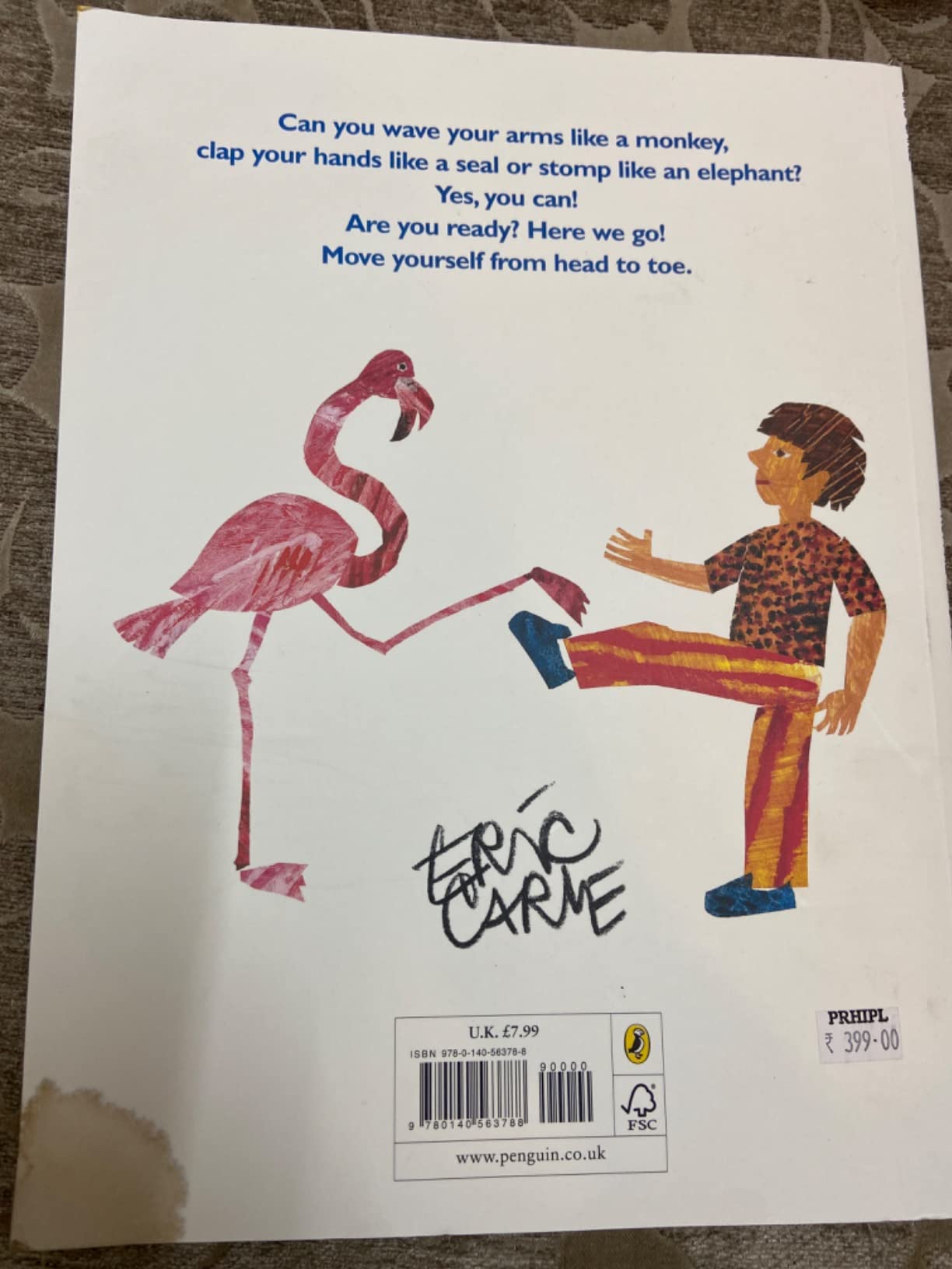 From Head to Toe : Carle, Eric, Carle, Eric: Amazon.in: Books