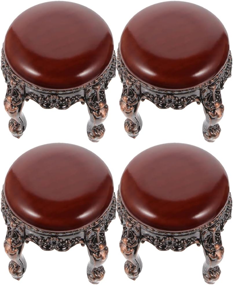 Amazon.com: 4PCS Dollhouse Mini Stool Models, Doll House Furniture ...