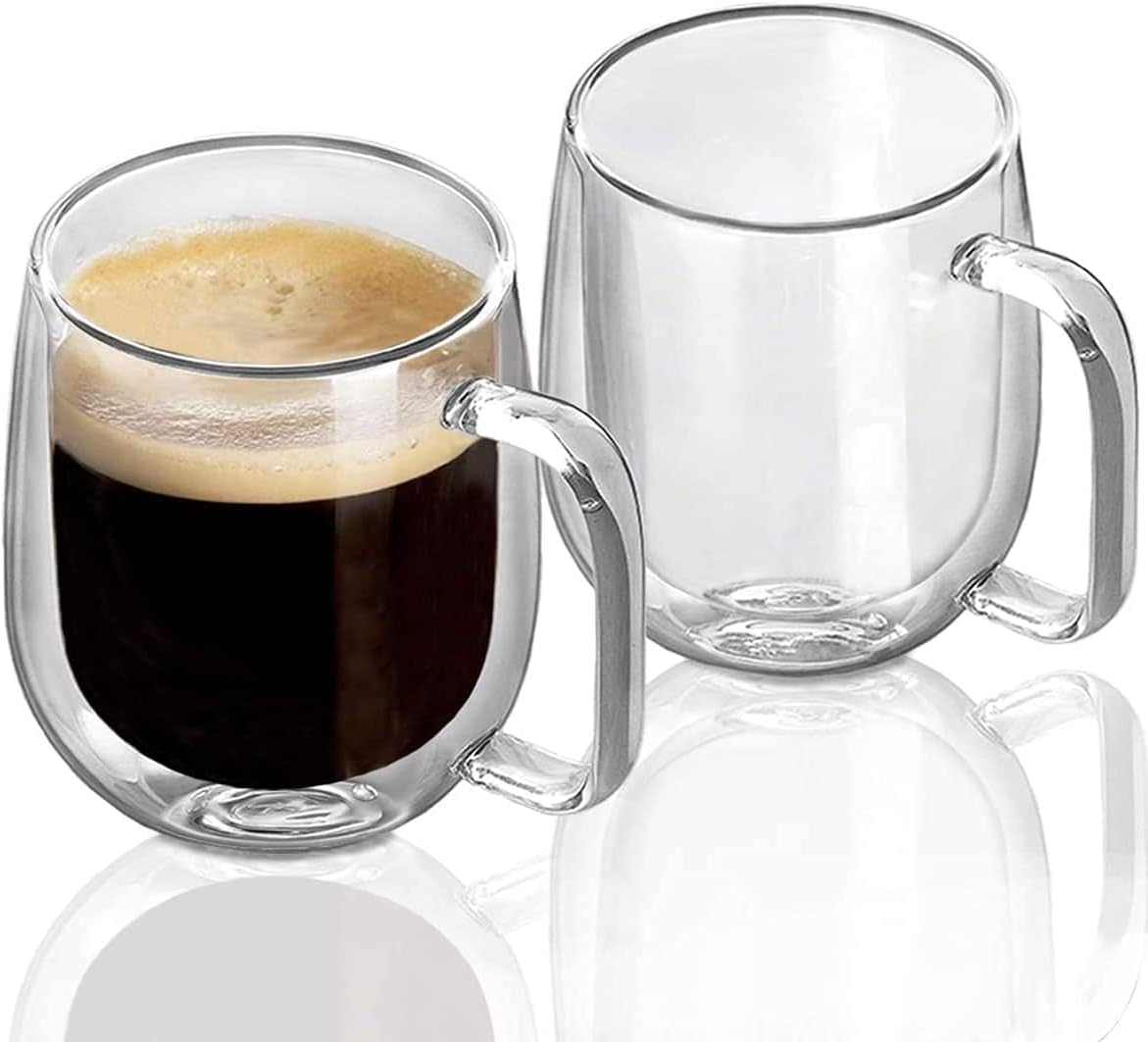 Glas Kaffeetassen Doppelwandig