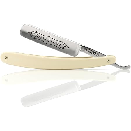 Amazon.com: Timor Straight Razor, Carbon Steel Blade 5/8", Ivory ...
