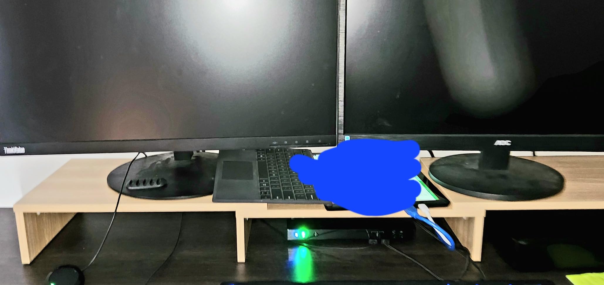 FITUEYES 3 Shelf Monitor Stand Riser, Multifunctional Desktop Organizer ...